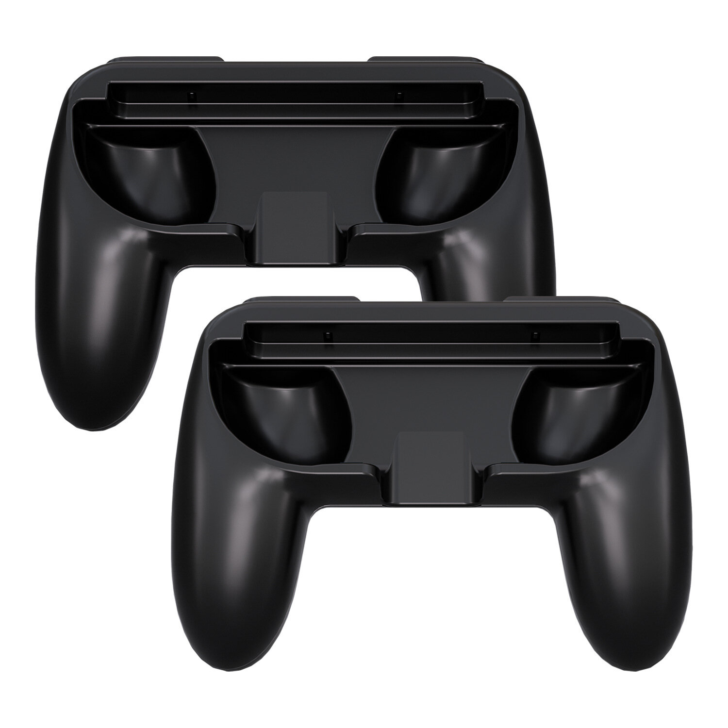 Комплект ручек для Joy-Con Nintendo Switch 2 — черные, подходит для левой и правой сторон, совместим с NS2 и