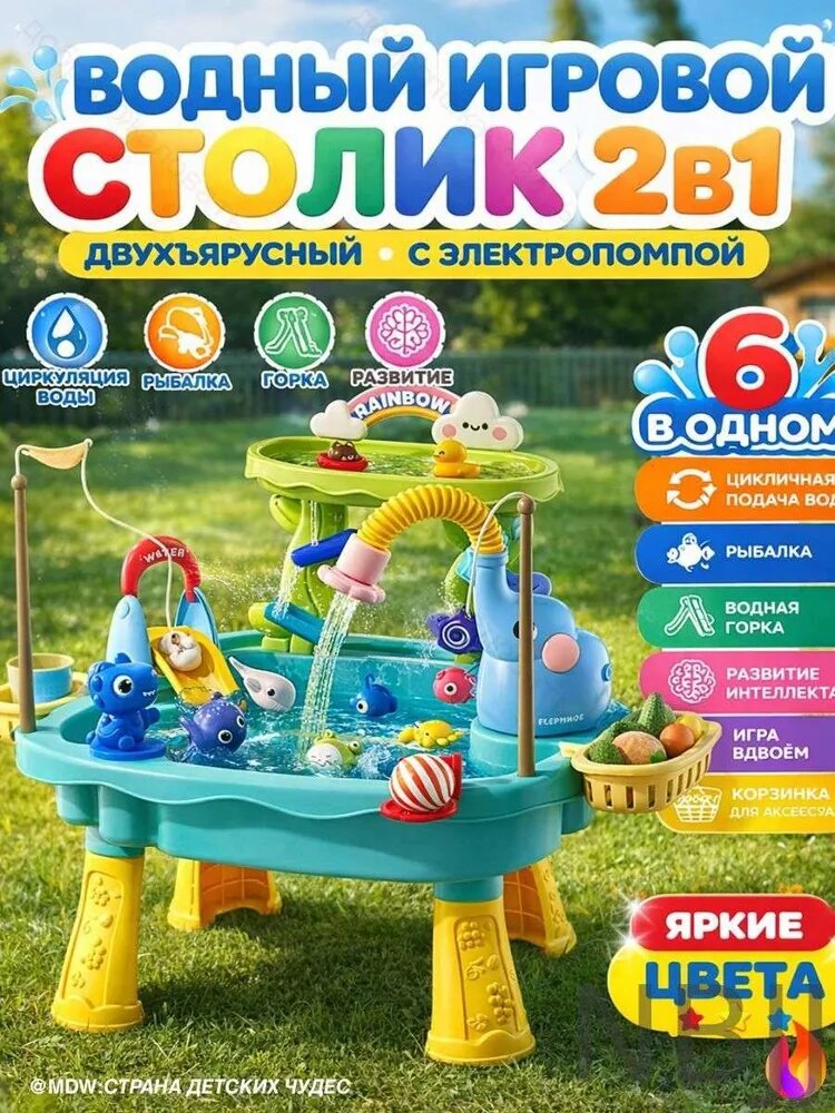 Циклическая водная горка/Детская настольная игра / Развлекательный столик для игры с водой