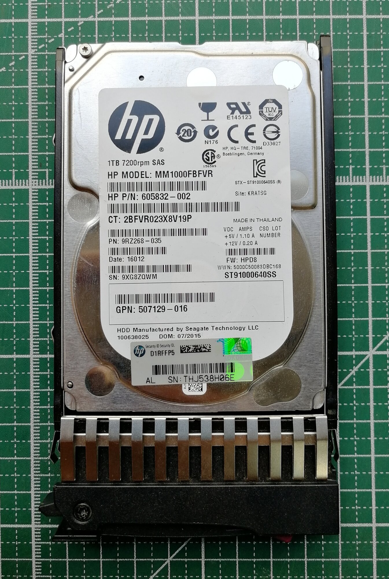 Жесткий диск HP 605835-B21 REF 1TB 7.2K 6G SAS 2.5 REF серверный уценка