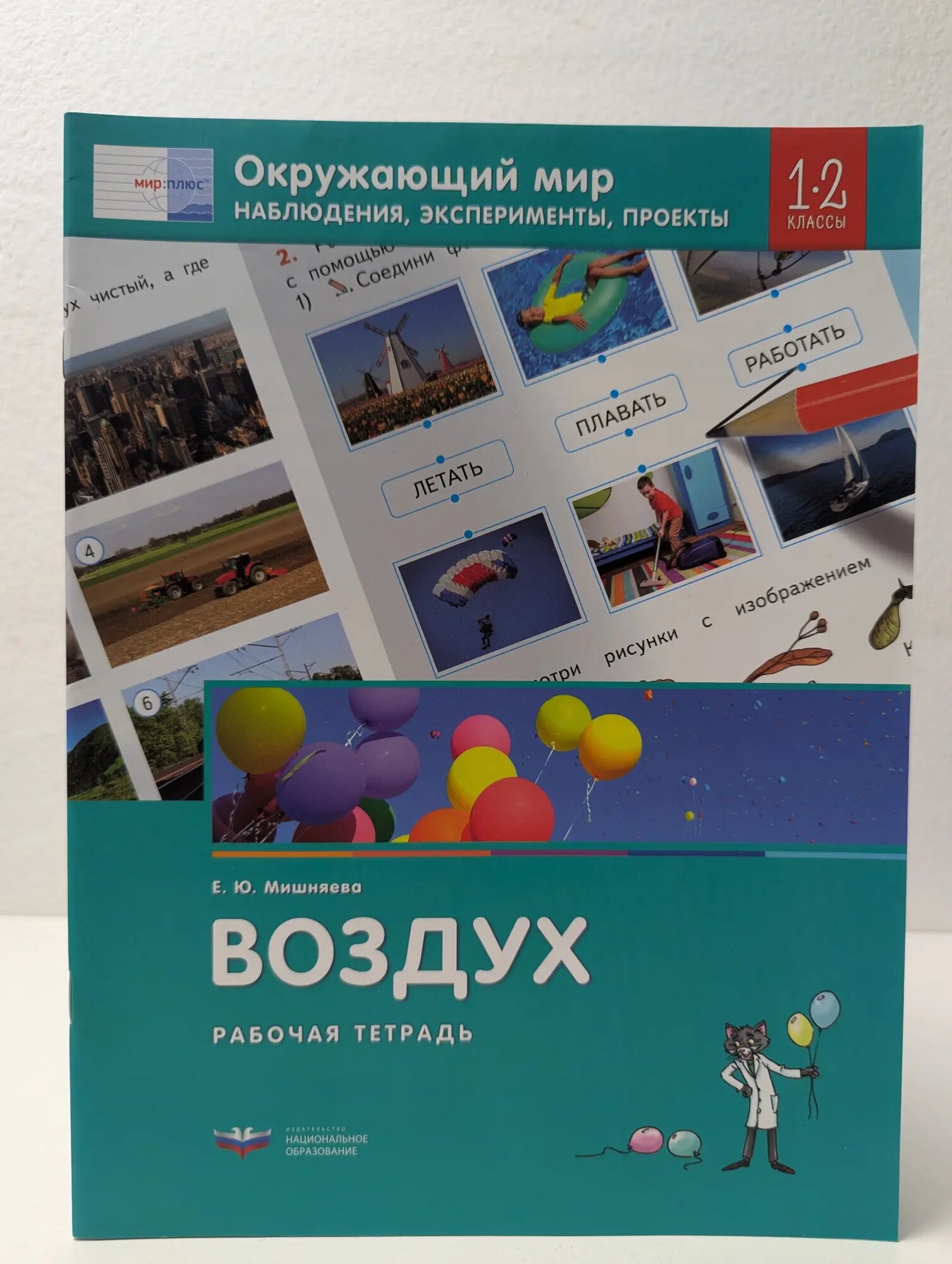 Окружающий мир. Наблюдения, эксперименты, проекты: Воздух. Рабочая тетрадь. 1–2 классы Мишняева Елена Юрьевна 2022