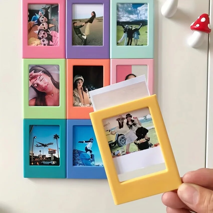 Набор магнитных фоторамок 3 дюйма для Polaroid, Fuji, Instax random color2pcs