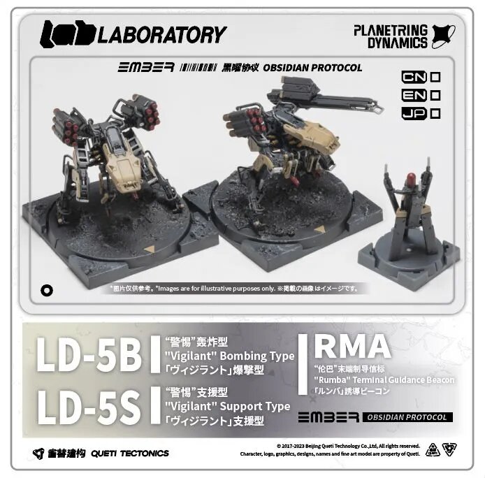EMBER Lab."Vigilant"Bombing&Support Type Сборочная модель