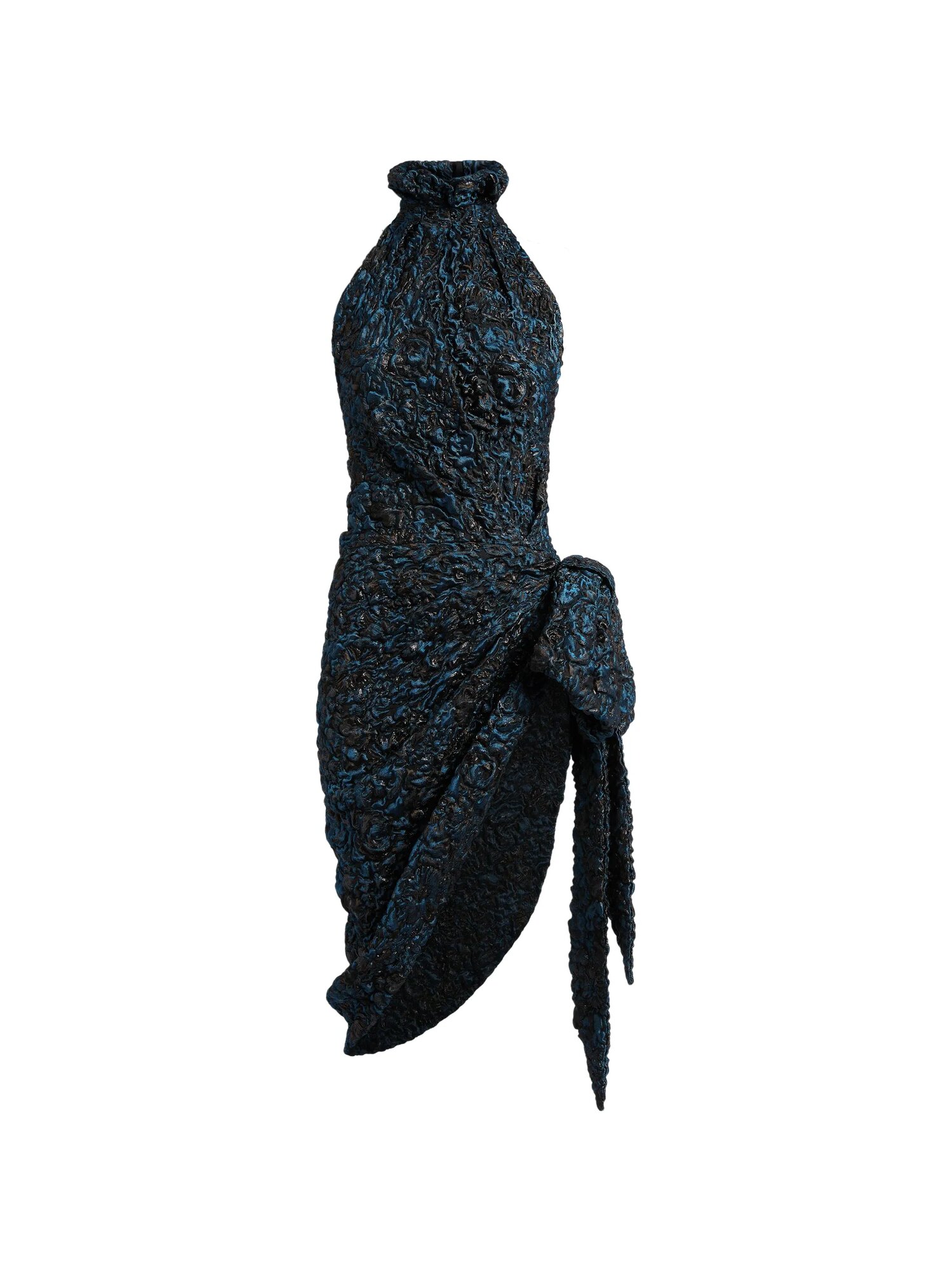 Платье Draped dress in cloqué-jacquard