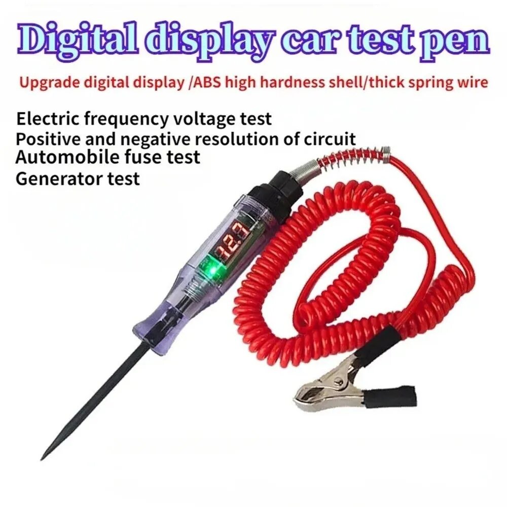 Тестер цепи напряжения автомобиля Truck Auto 3V-90V Tools Car diagnostic Probe Test