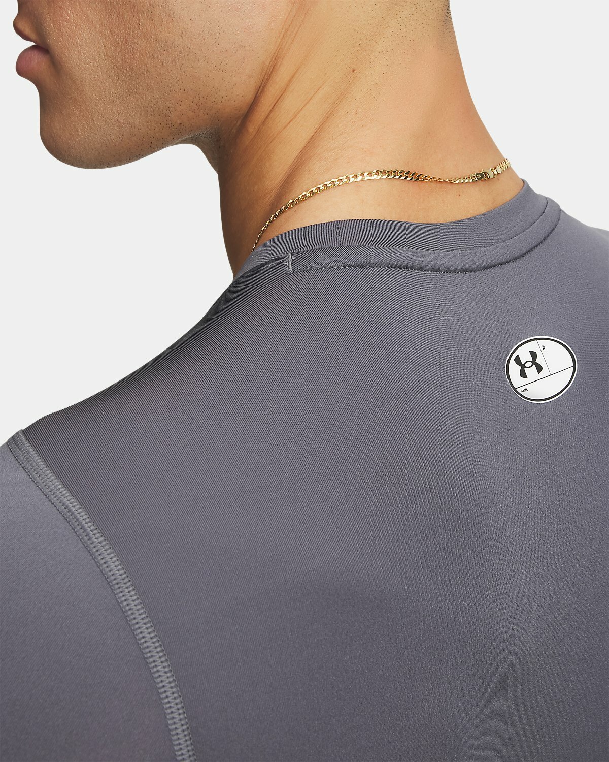 Лонгслив спортивный Under Armour HeatGear, размер SM, , серый — фото 1