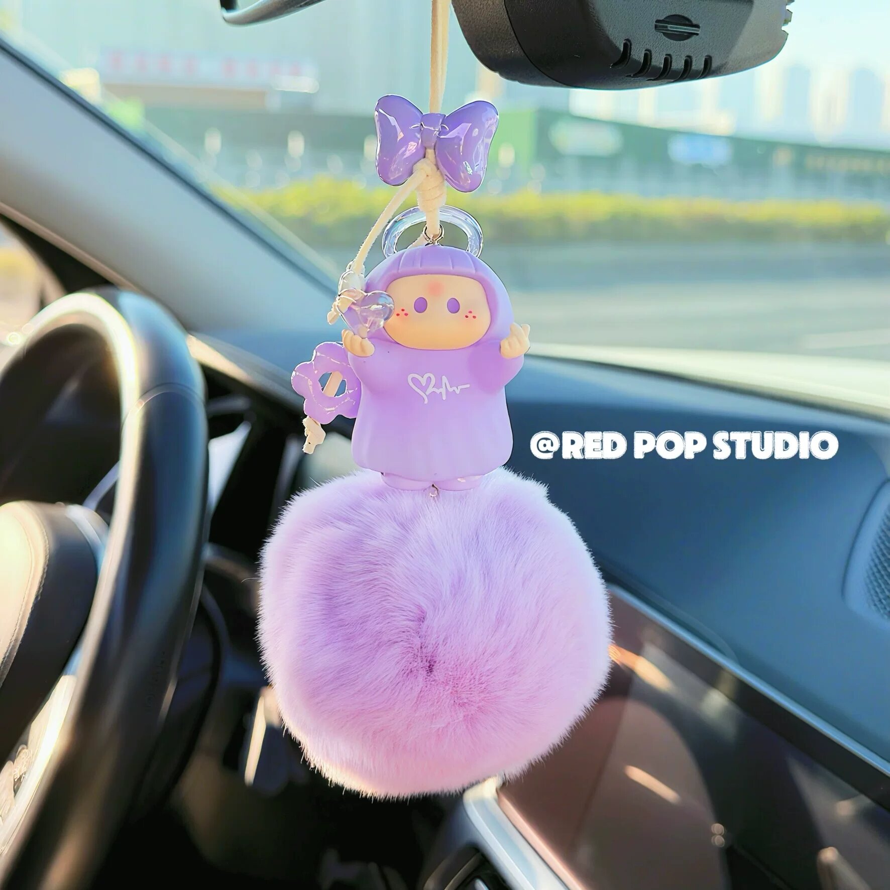 Подвеска для автомобиля Yoyo-chan MINISO, оригинальная, новая модель, милый дизайн Yoyo-chan с наклоненной головой,