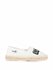 Эспадрильи MOSCHINO Logo-print mesh espadrilles, размер 36,5, бежевый/белый