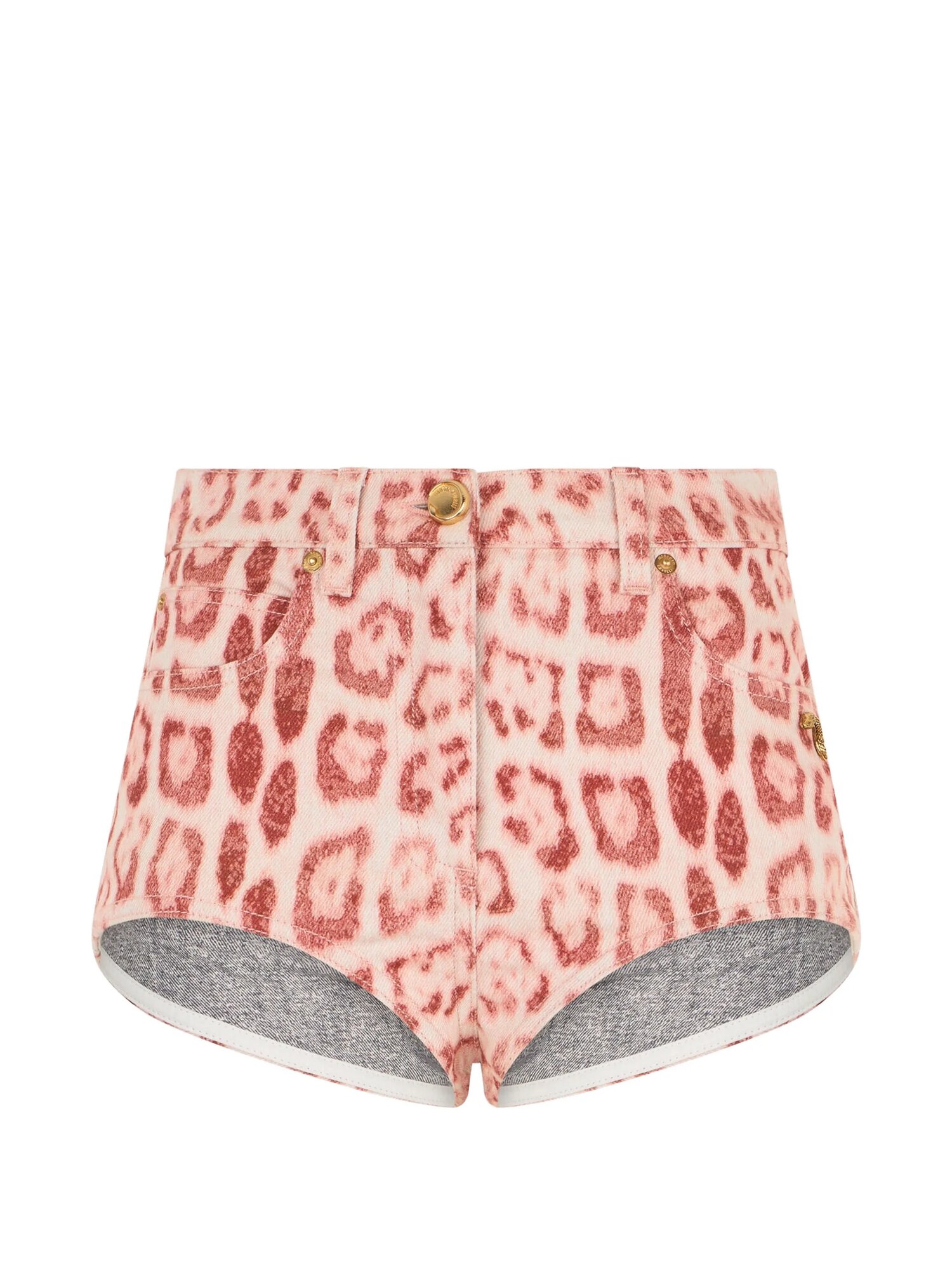 Шорты Jaguar-print denim shorts