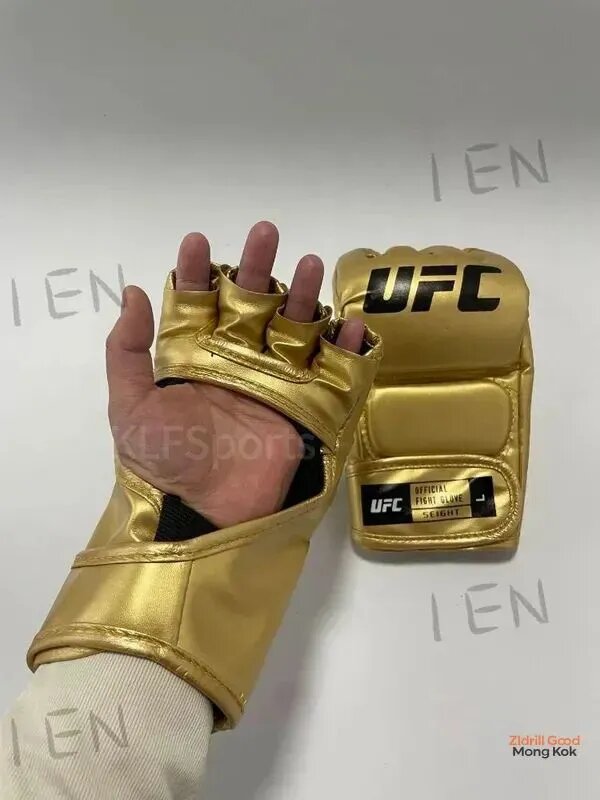 Перчатки боксерские UFC Gold размер 9 (L) для тренировок с липучкой