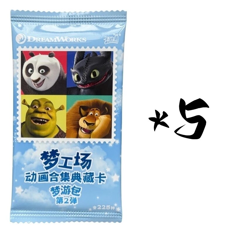 KAYOU DreamWorks Коллекция карточек, 5 пакетиков, 25 шт