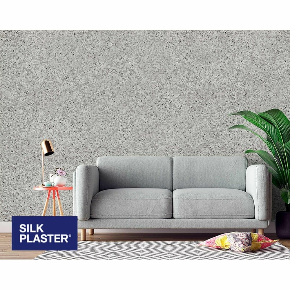 Жидкие обои Absolute Серый 1.3 кг Silkplaster A421 — фото 1