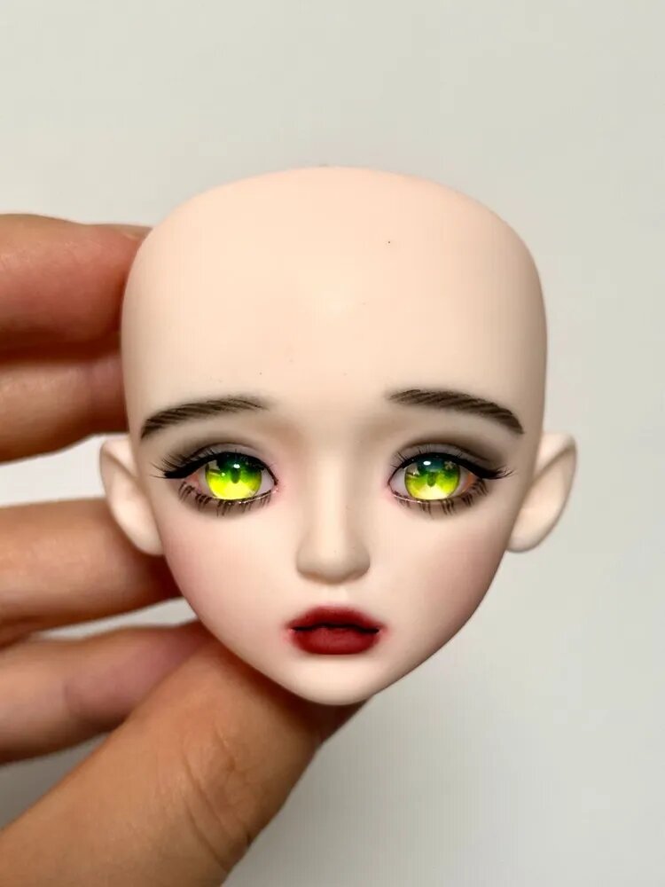 Сменная голова для BJD куклы 1/6 с готическим макияжем, пластик, цвет 21