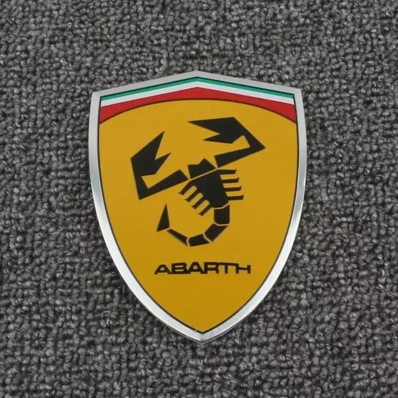 Эмблема Abarth Scorpion, металлическая 3D наклейка, Color: E