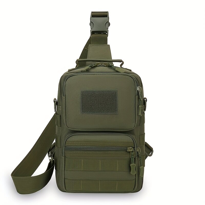 Нагрудная сумка для активного отдыха EDC Tough из оксфордской ткани, для инструментов и документов, цвет fern green