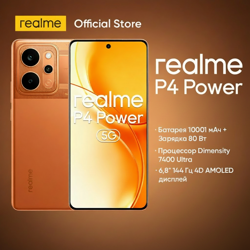 Смартфон Realme P4 Power 5G, 8/256ГБ