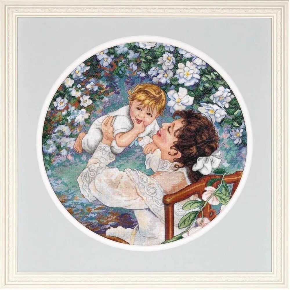 Набор для вышивания Набор для вышивания крестиком-DIMENSIONS 35139 - Maternal love "материнская любовь" Дайкин, 18CT 30cm