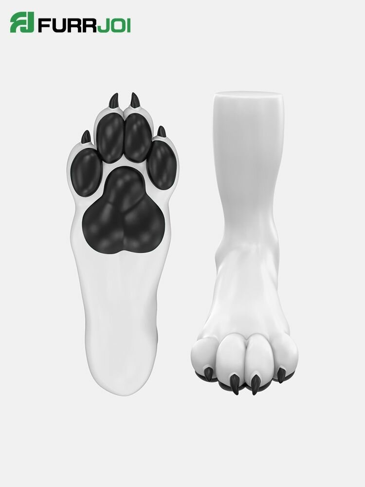 Furrjoi Новые силиконовые лапы собаки Silicone Furry Dog Feet, 11 расцветок, глянцевые звериные ботинки для фурсьют косплея