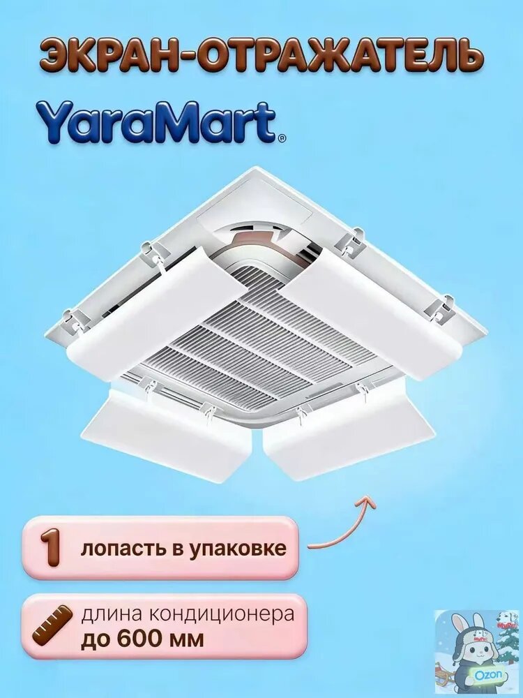 Отражающий экран для кондиционера 600 мм