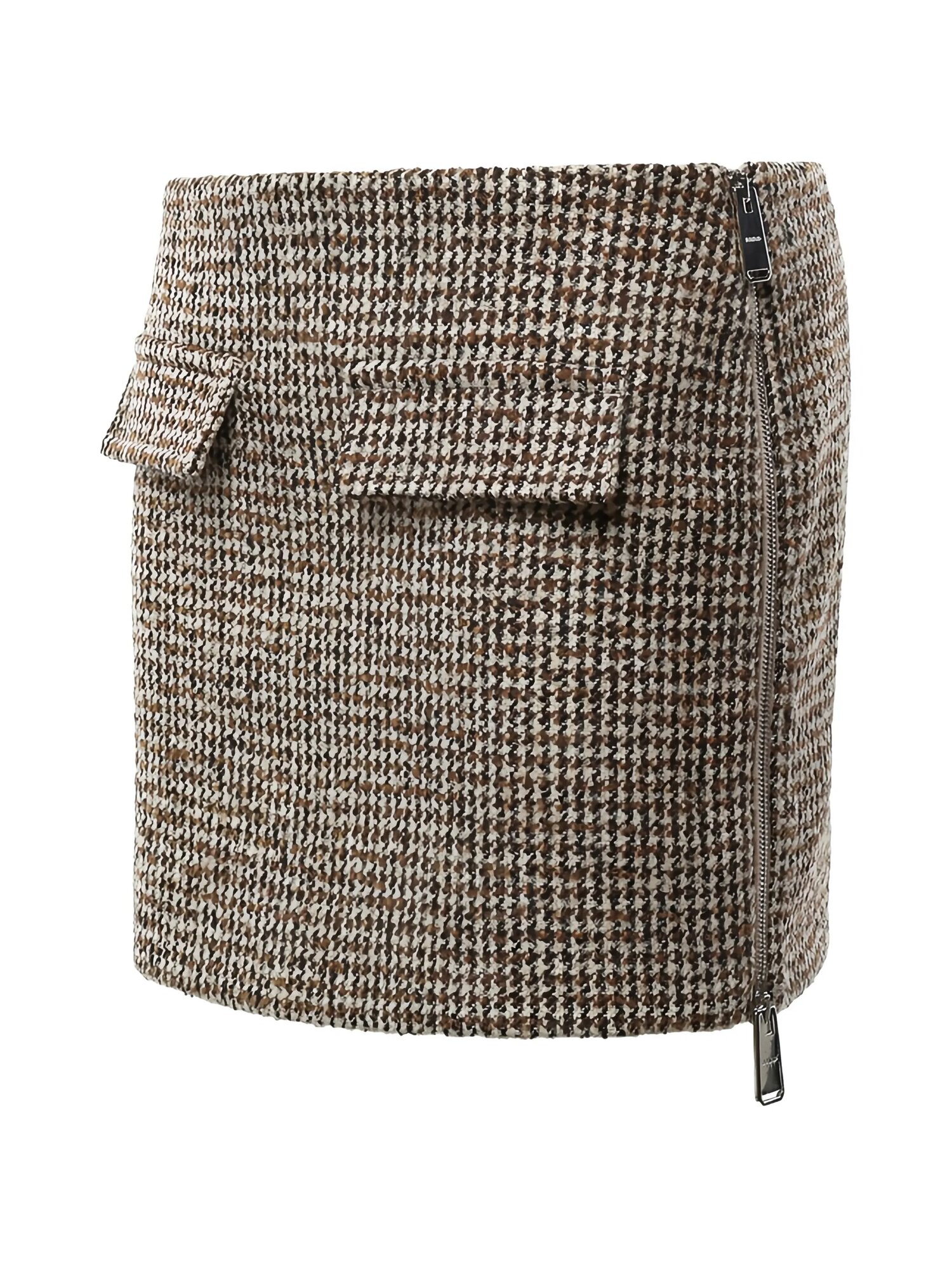Юбка Dondup Houndstooth-pattern flap-pocket skirt, размер 42 — фото 1