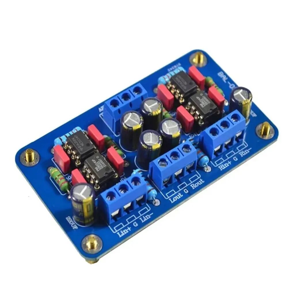 SSM2141 Балансный XLR-вход на небалансный RCA-выход