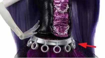 Аксессуары для кукол Monster High Фиолетовый, 3