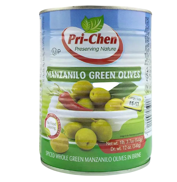 Оливки Мансанилья 15-17 Pri-Chen, 560 гр