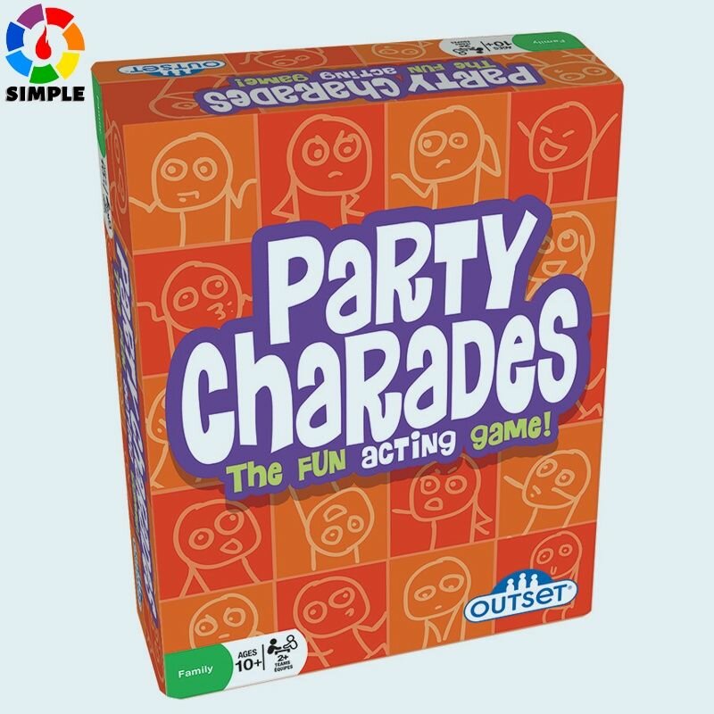 Party Charades Game Contains 500 charades Great Family Game for 2 or More Players Ages 10 and up Карточная игра Настольная игра для вечеринки семейная 500 шарад от 10 лет