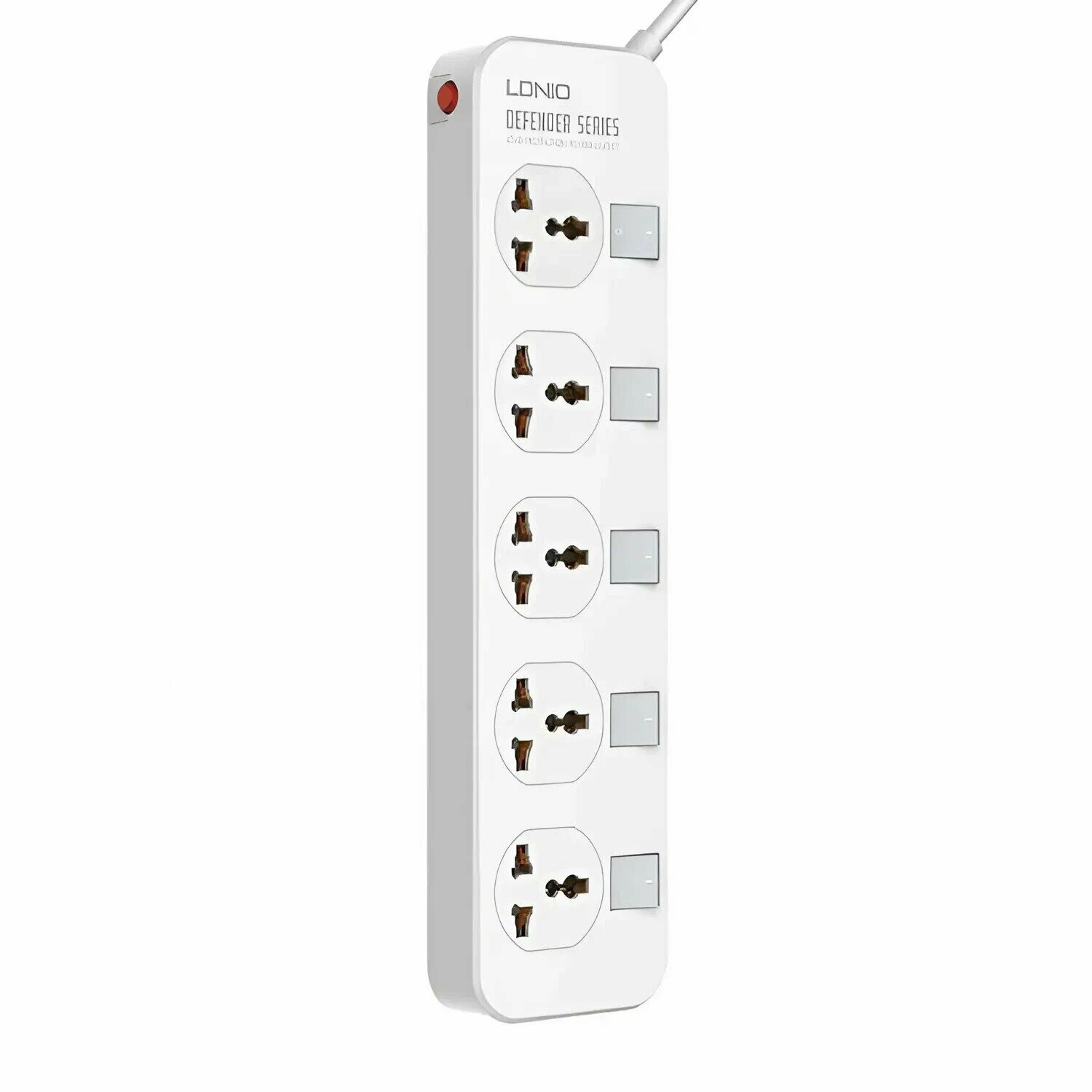 Сетевой фильтр LDNIO SC4408 2500W (4 универсальные розетки: EU, UK, US | 4 USB | удлинитель 2 метра)