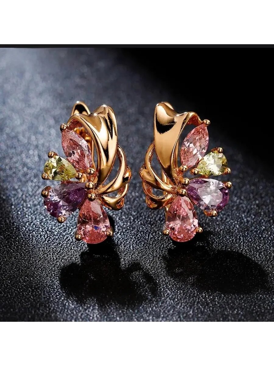 Серьги, циркон
