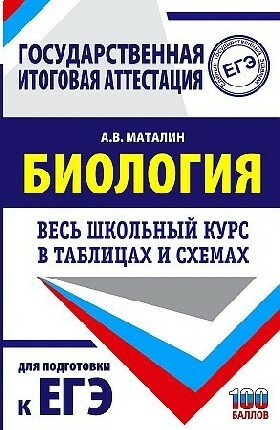 ЕГЭ. Биология. Весь школьный курс в таблицах и схемах для подготовки к единому государственному экзамену / Маталин А. В.