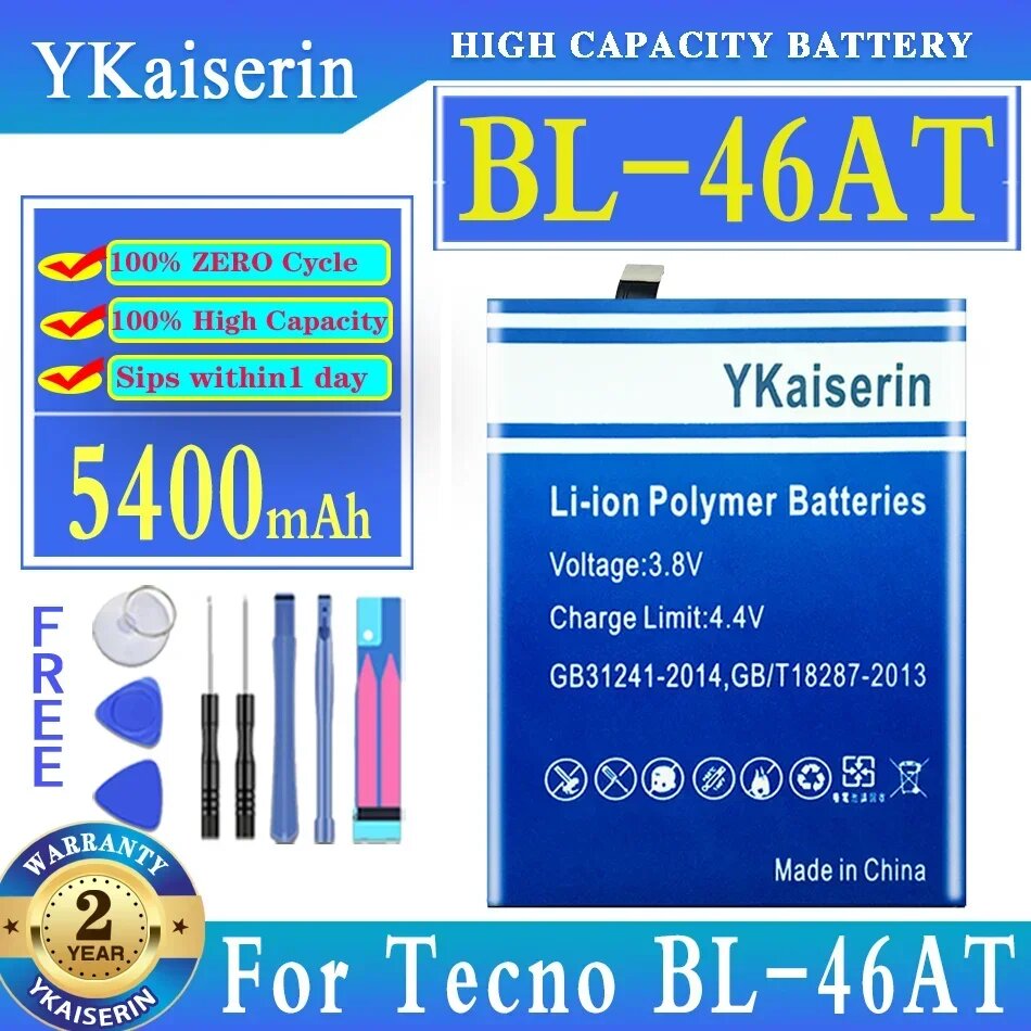 Аккумуляторы для мобильных телефонов Tecno BL-46AT