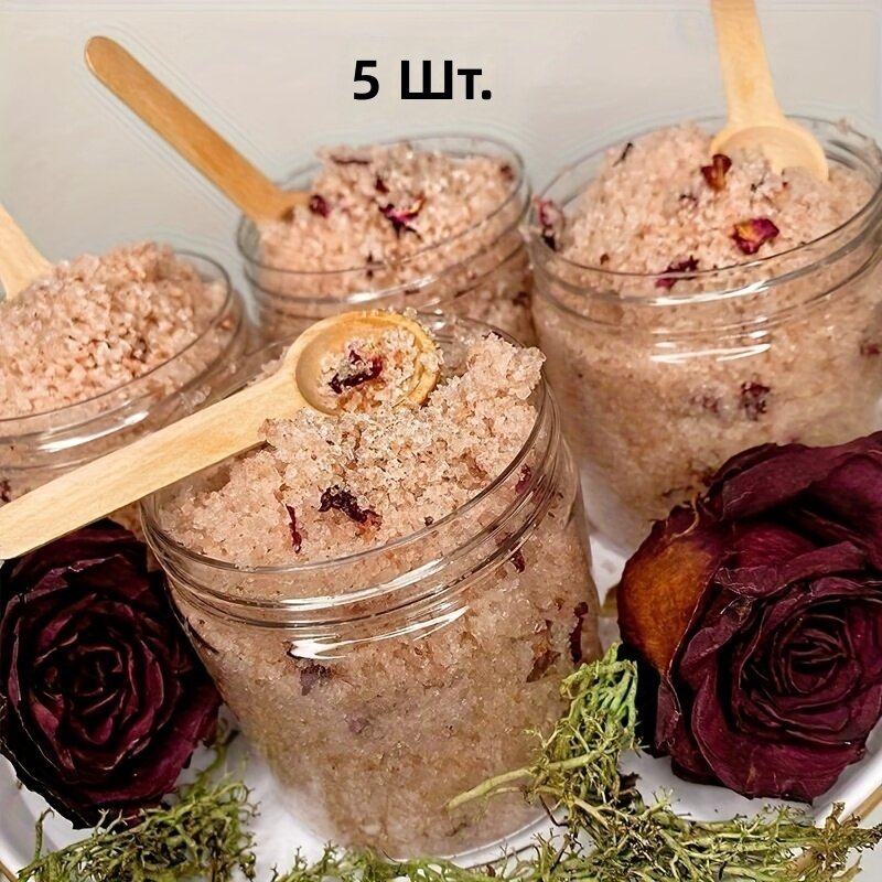 Набор мини-деревянных мерных ложек, 5 штук, для специй, меда и кофе