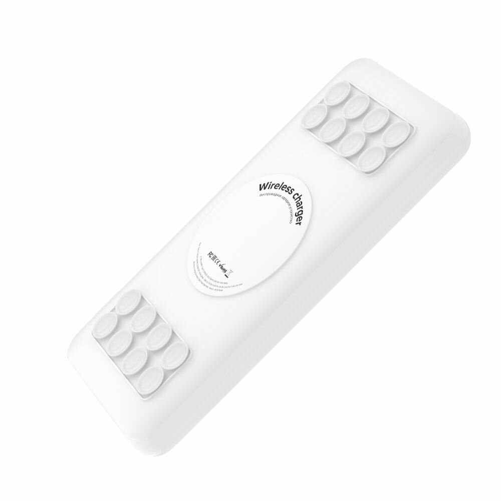 PowerBank белый 4ПХ внешний аккумулятор 20000 mAh беспроводная зарядка Qi с креплением 15W + QC 3.0 + PD 18W повер банк для айфона