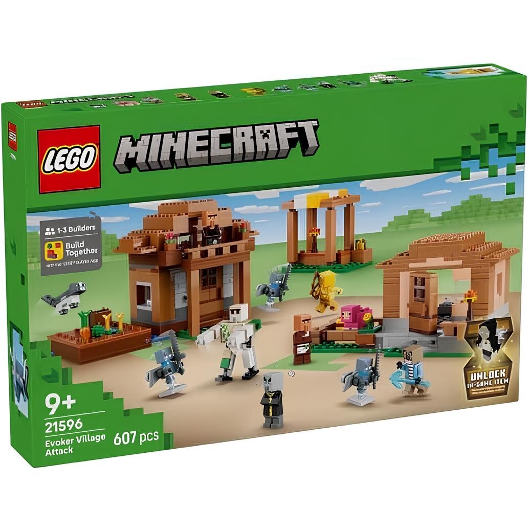 Конструктор LEGO Minecraft 21596 Атака деревни Эвокеров