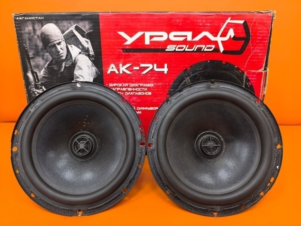 Акустика урал АК-74.М, компонентная, двухполосная, 100/210Вт, 4Ом, 6.5" Б/У уценка