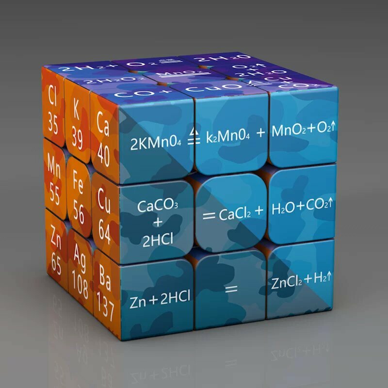 Химические элементы головоломка для средней школы по химии - 3x3 STEM-игрушка