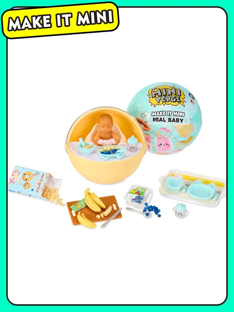 MINI VERSE REAL BABY Серия прикорма Мини-игрушки для самостоятельного изготовления