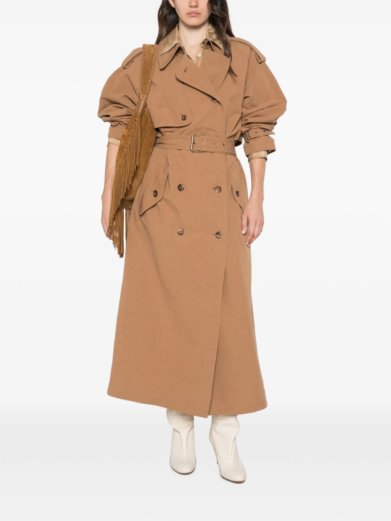 Пальто Isabel Marant Double-breasted belted trench coat, размер 38 — фото 1