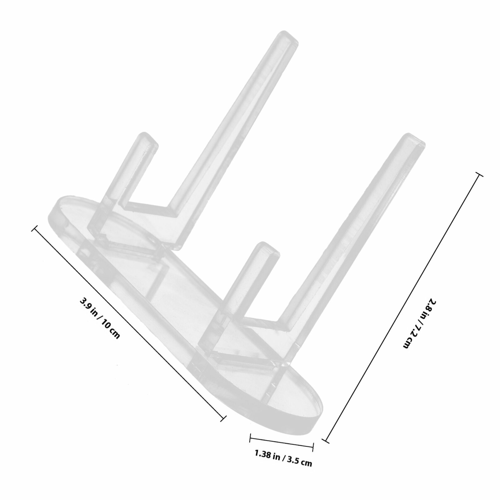 Стойка Для Виниловых Дисков Из Прозрачного Акрила Размер 10.00X7.20X3.50Cm