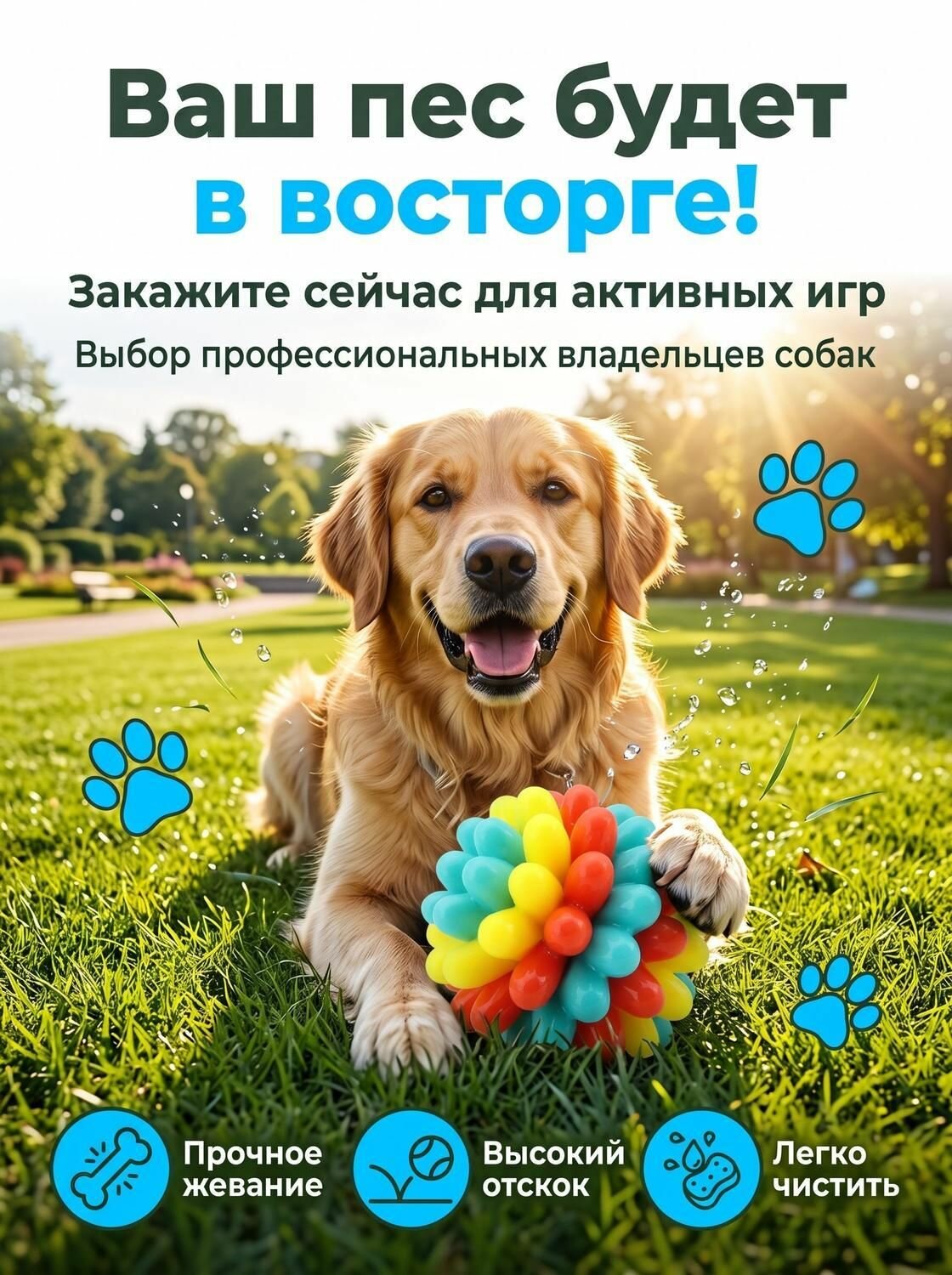 Mячик для собакИгрушка-суккулент из TPR для зубов и игр