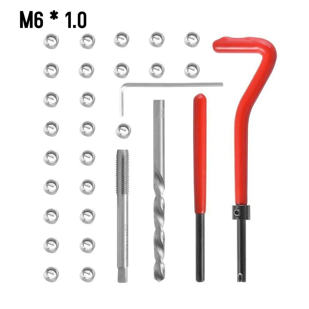 30шт. набор для восстановления резьбы, M6х1.0mm