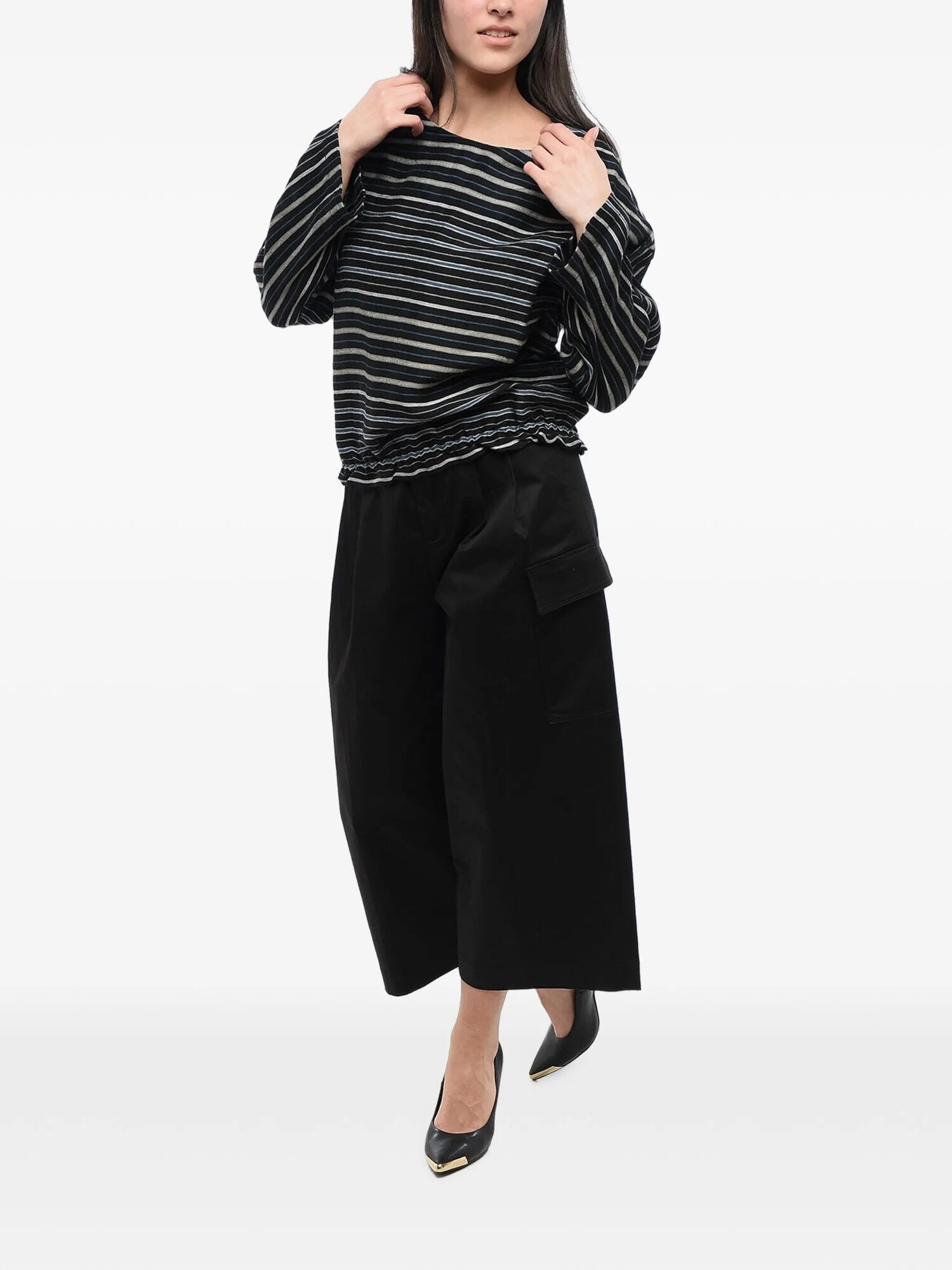 Блуза Woolrich Striped long-sleeve blouse, размер 48 — фото 1