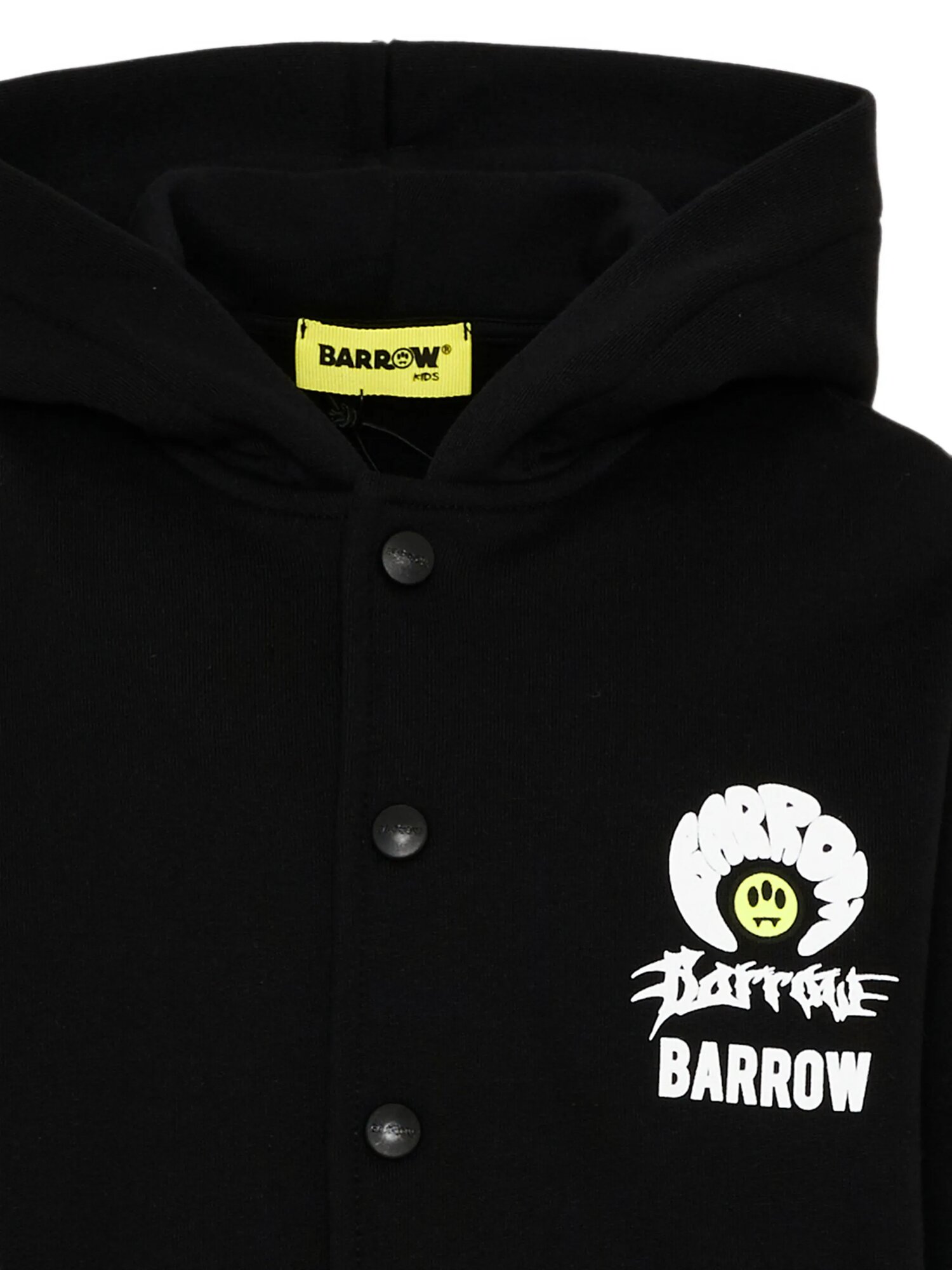 Куртка BARROW Graphic-print hooded jacket, размер 8 лет, черный/серый металик — фото 1