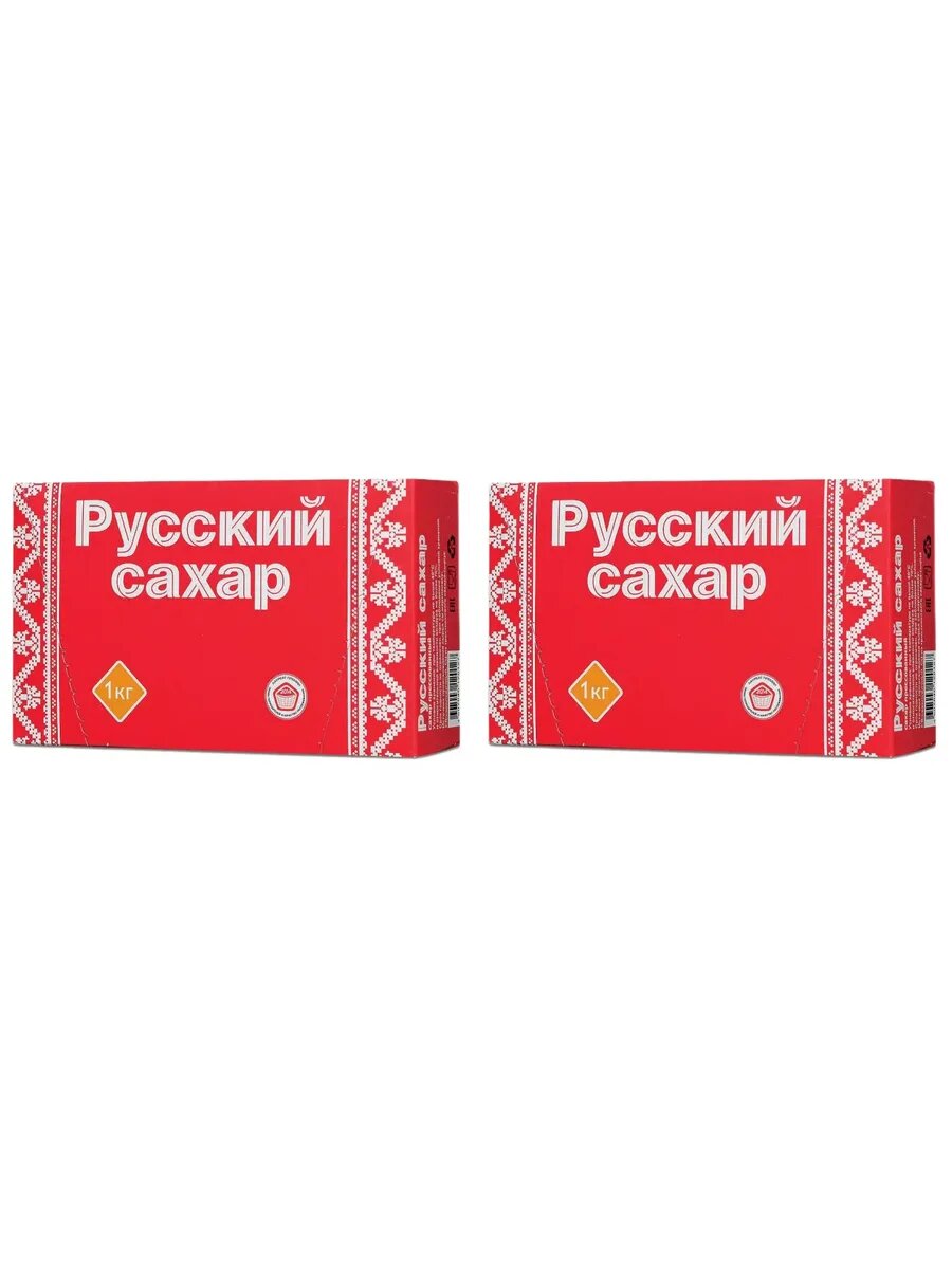 Русский сахар Сахар рафинад быстрорастворимый, 2 шт по 1 кг