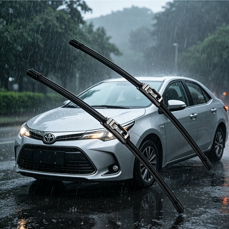Щетки стеклоочистителя 2 шт. (26" + 14") U-образный крючок для Toyota Corolla 2014-2026, всесезонные, тихие, резиновые