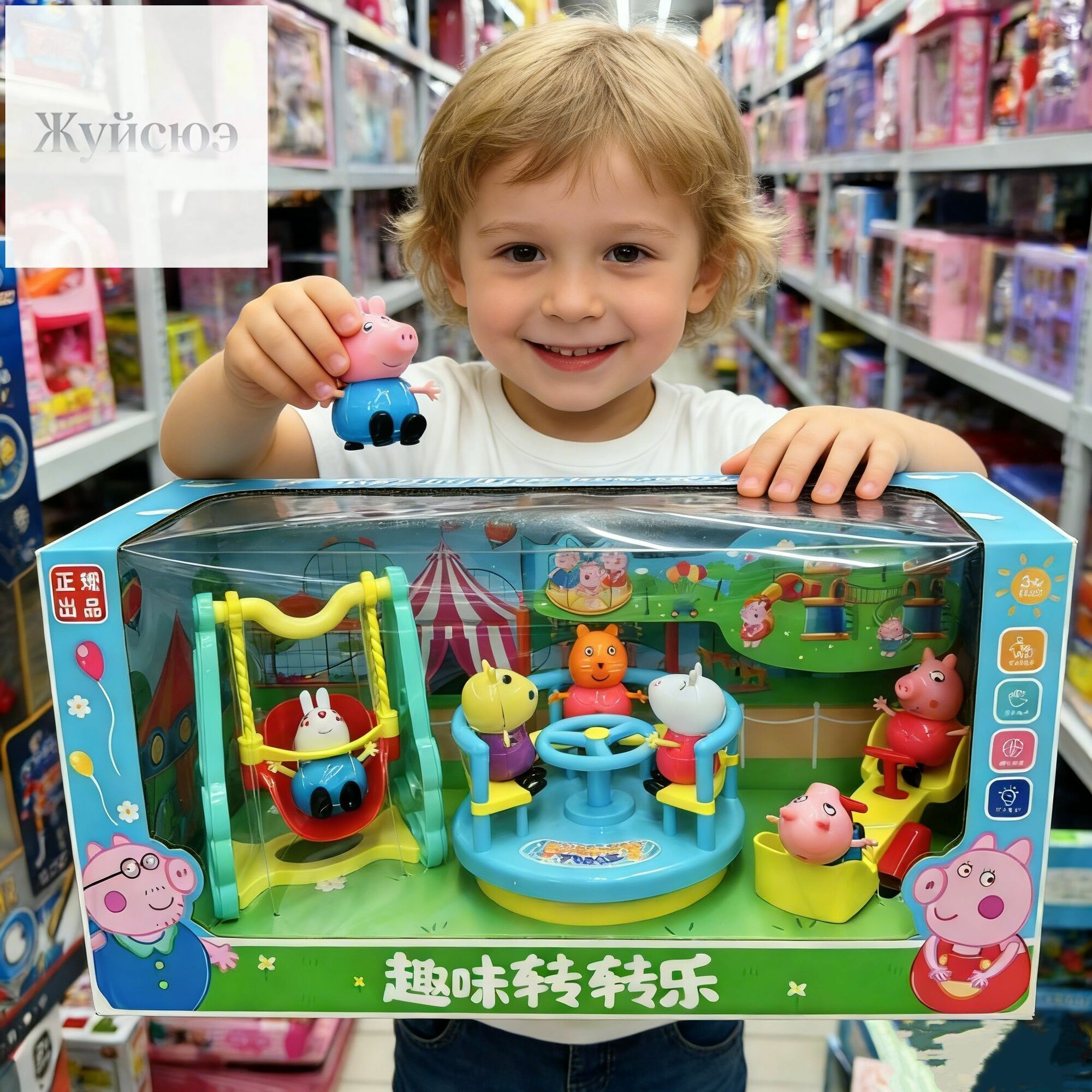 Игровой набор Дом Свинки Пеппы с каруселью и фигурками для детей 3+ от HASBRO (эксклюзив) карусель фигурки пеппы домик для игр