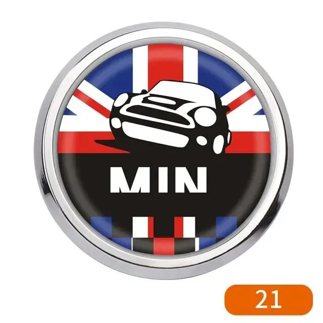 Наклейки-эмблемы 3D для передней решетки автомобиля Mini Cooper F54 F55 F56 F60 R50 R52 R55 R56 R60, декоративные аксессуары для авто