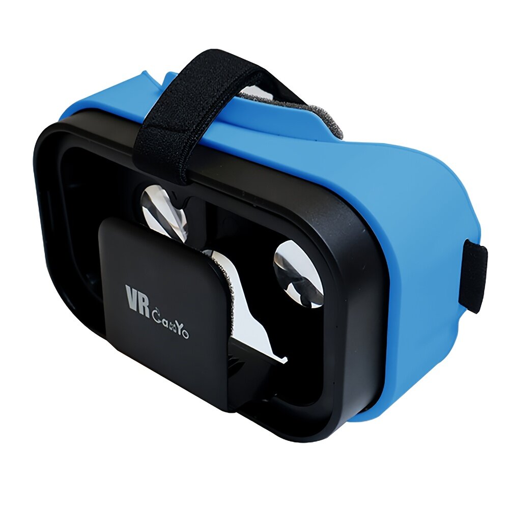 Складные 3D VR-очки высокого разрешения, глубокий небесно-голубой цвет, для смартфонов с экраном 4–6 дюймов, для игр и просмотра фильмов