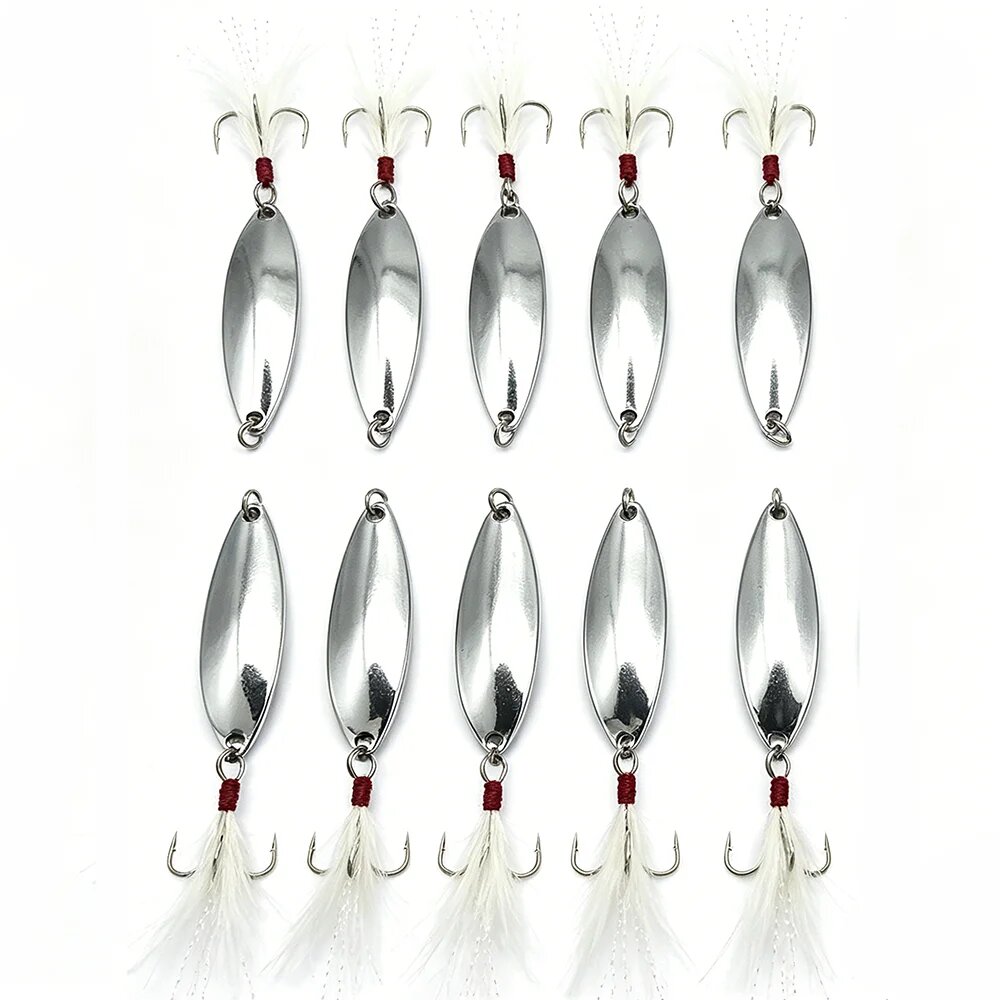 Набор металлических рыболовных блесен 10 шт. 7g 10pcs