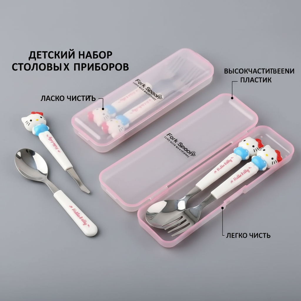 Комплект посуды столовой на 2 персоны компактный